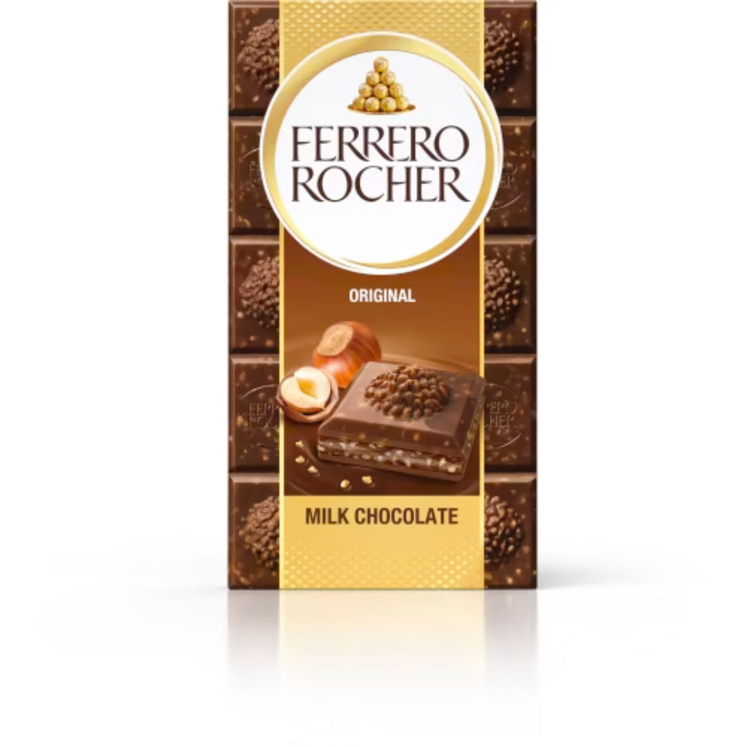 Ferrero Tablet Original - Milk Chocolate with a creamy hazelnut fillin ...