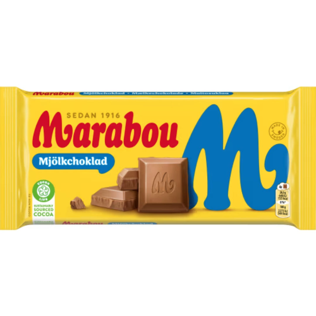 Marabou Mjölkchoklad – Milk Chocolate 160g – Sweets by Svea MT