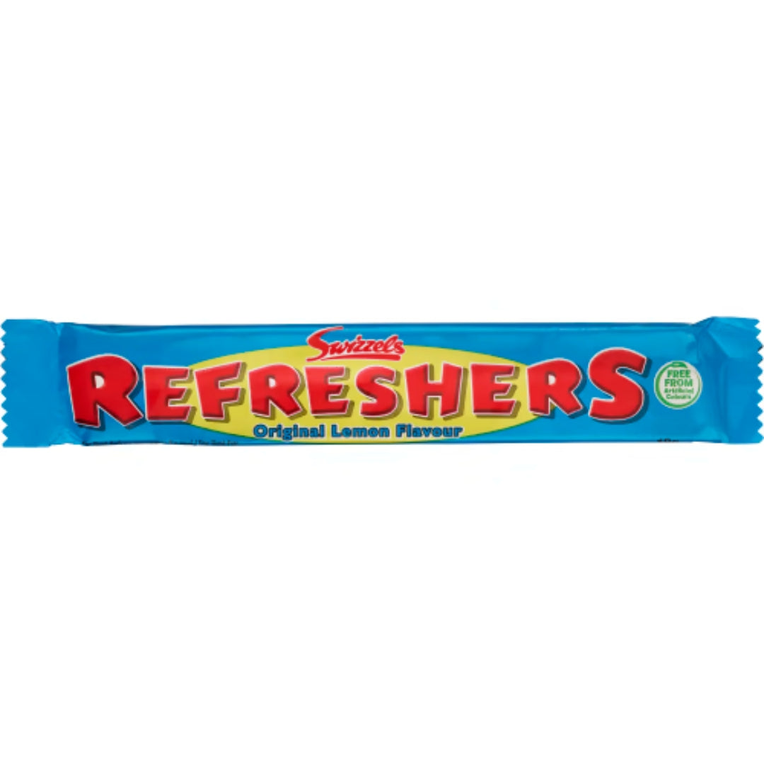 Swizzels New Refreshers Lemon Flavour - Lemon Chew with Fizzy Powder 1 ...